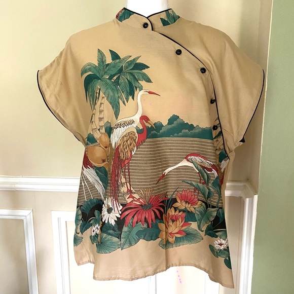 Vintage | Tops | Vintage 6s 70s Japanese Blouse | Poshmark